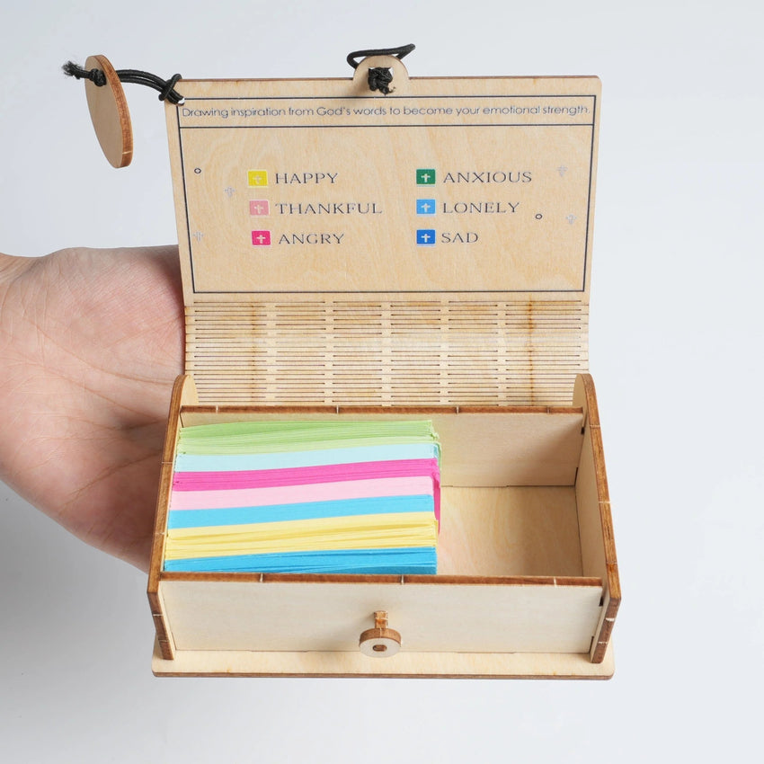 🔥Limited Time Discount🎁 ️Handmade Wooden Bible Verses Box - Daily Bible ...