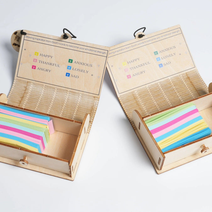 🔥Limited Time Discount🎁 ️Handmade Wooden Bible Verses Box - Daily Bible ...