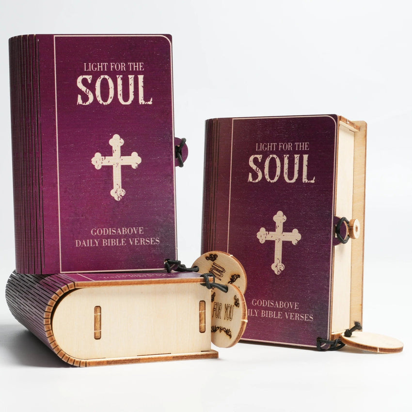 🔥Limited Time Discount🎁 ️Handmade Wooden Bible Verses Box - Daily Bible ...